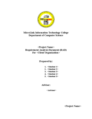 RAD Template - this is R - MicroLink Information Technology College ...