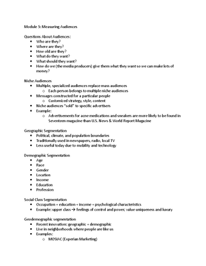 Module 2 - Media Literacy - Module 1 - Media Literacy Notes Media ...