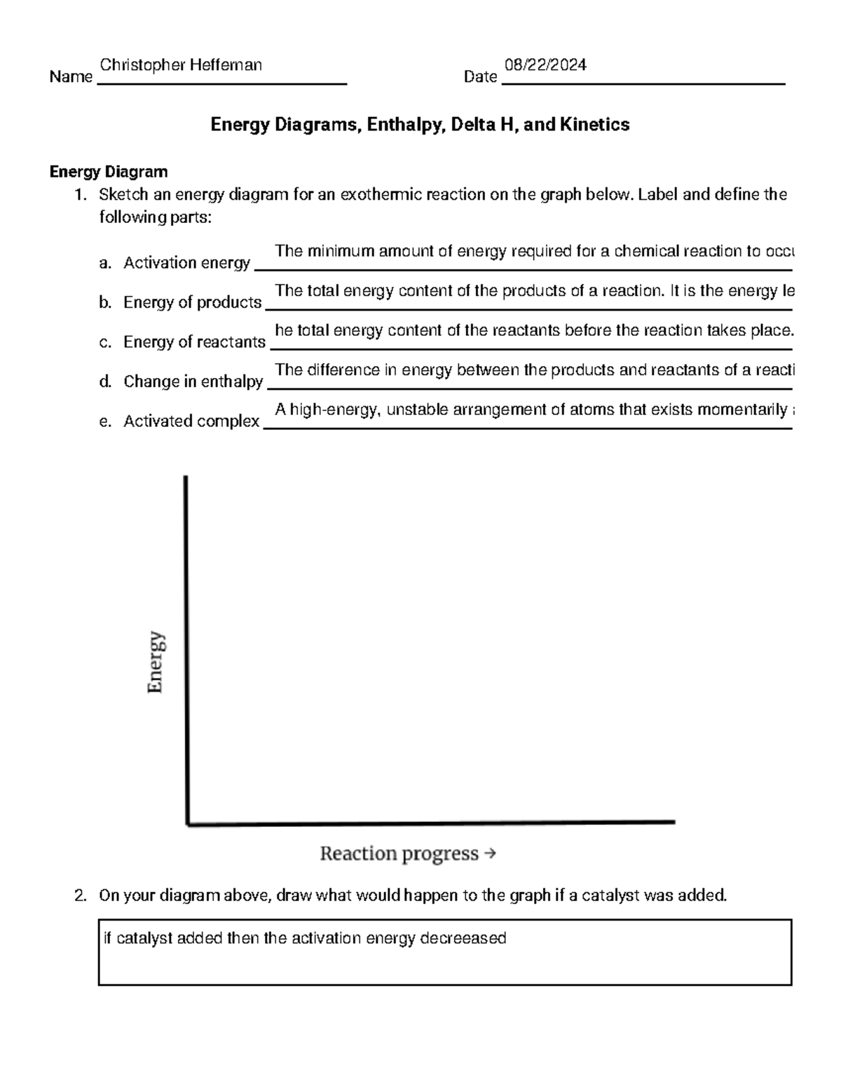 Energy+Diagrams,+Enthalpy,+Delta+H,+and+Kinetics+Practice+Problems+v2 ...