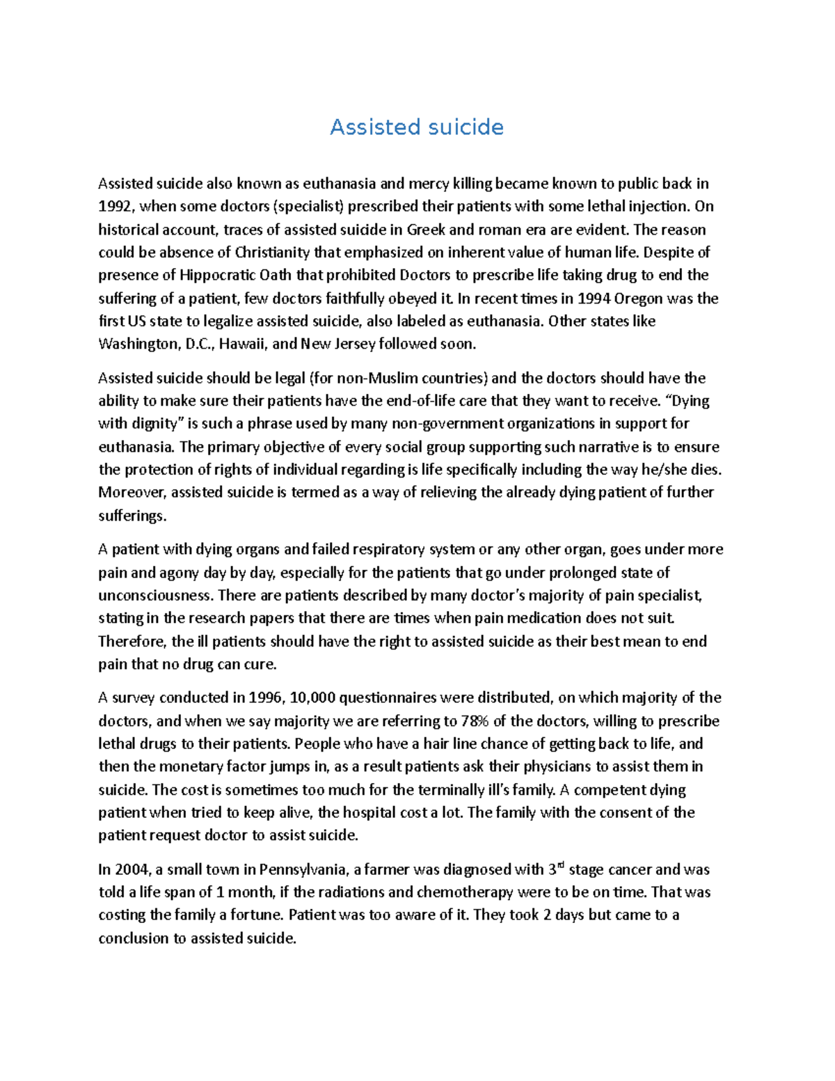 Assisted suicide - wsd 2W3E WEUDFJJN WEDJVM WSDJFN - Assisted suicide ...