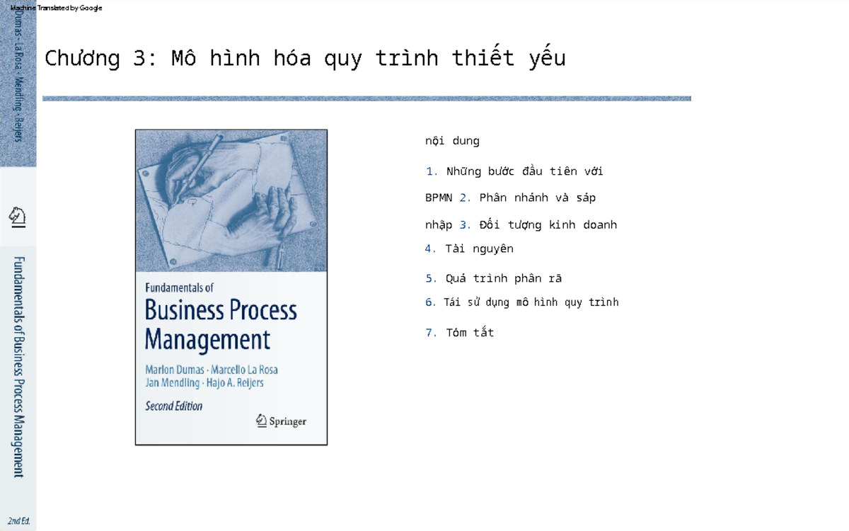 2018-Chapter 03 Essential Process Modeling (1) - nội dung 4. Tài nguyên 6. Tái sử dụng mô hình ...