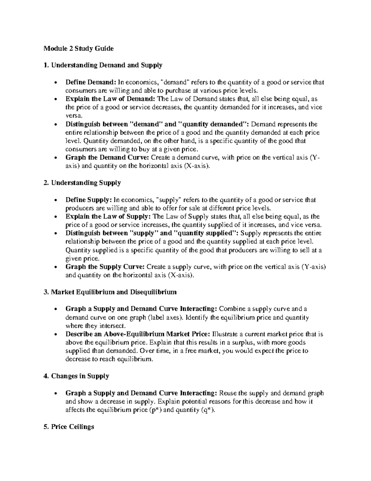 Module 2 Enhanced Study Guide ECN212 - Module 2 Study Guide 1 ...