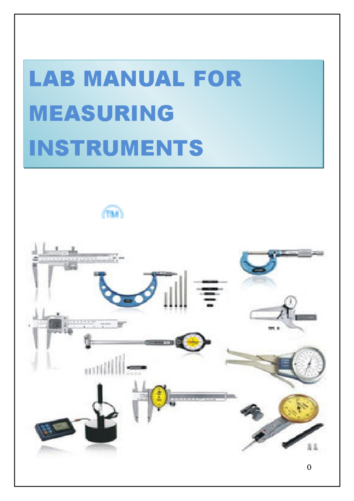 Measuring instrument lab manual - LAB MANUAL FOR MEASURING INSTRUMENTS ...