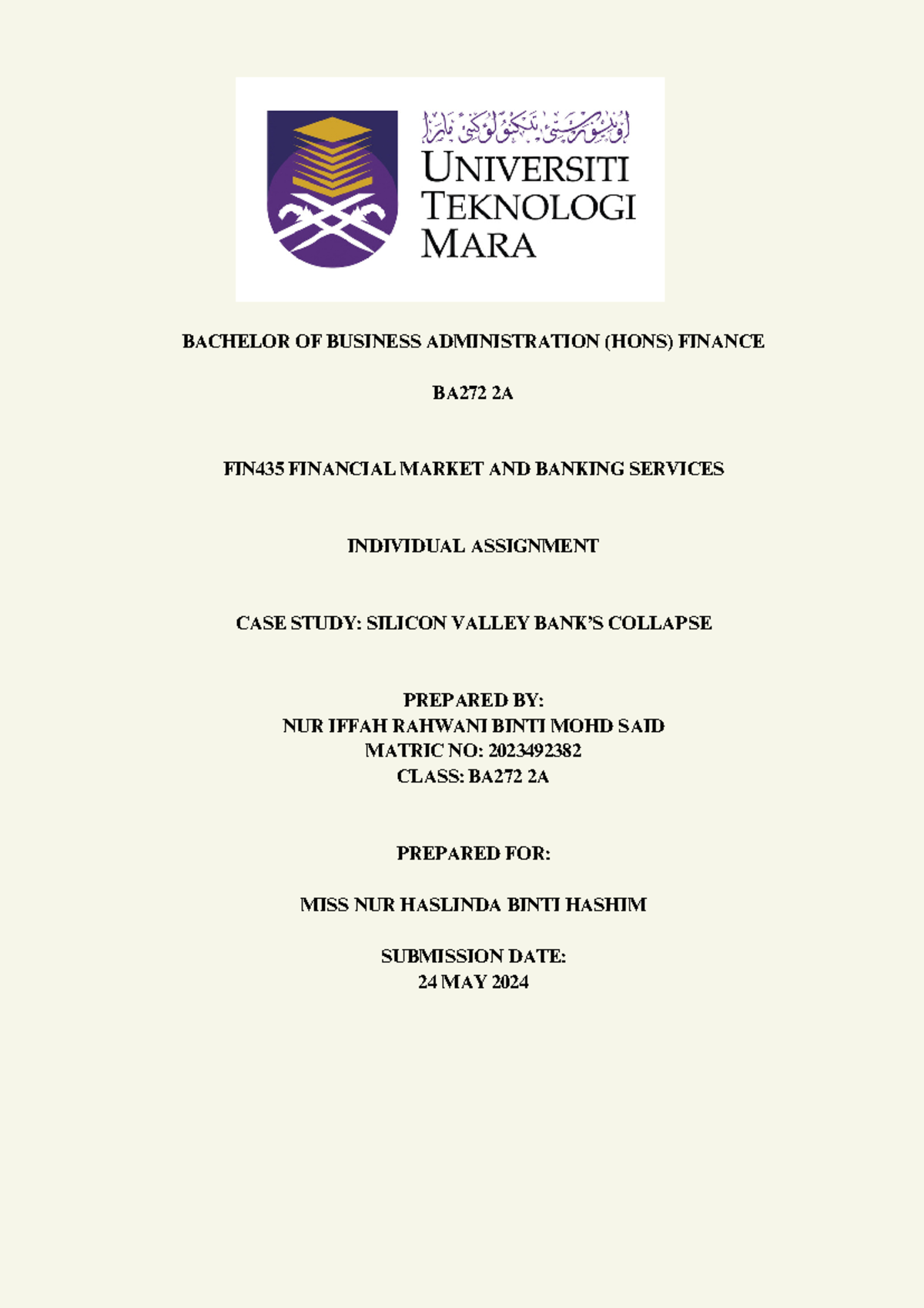 Cover PAGE 435 - Financial Banking and Services - OUR GOALS THIS WEEK ...