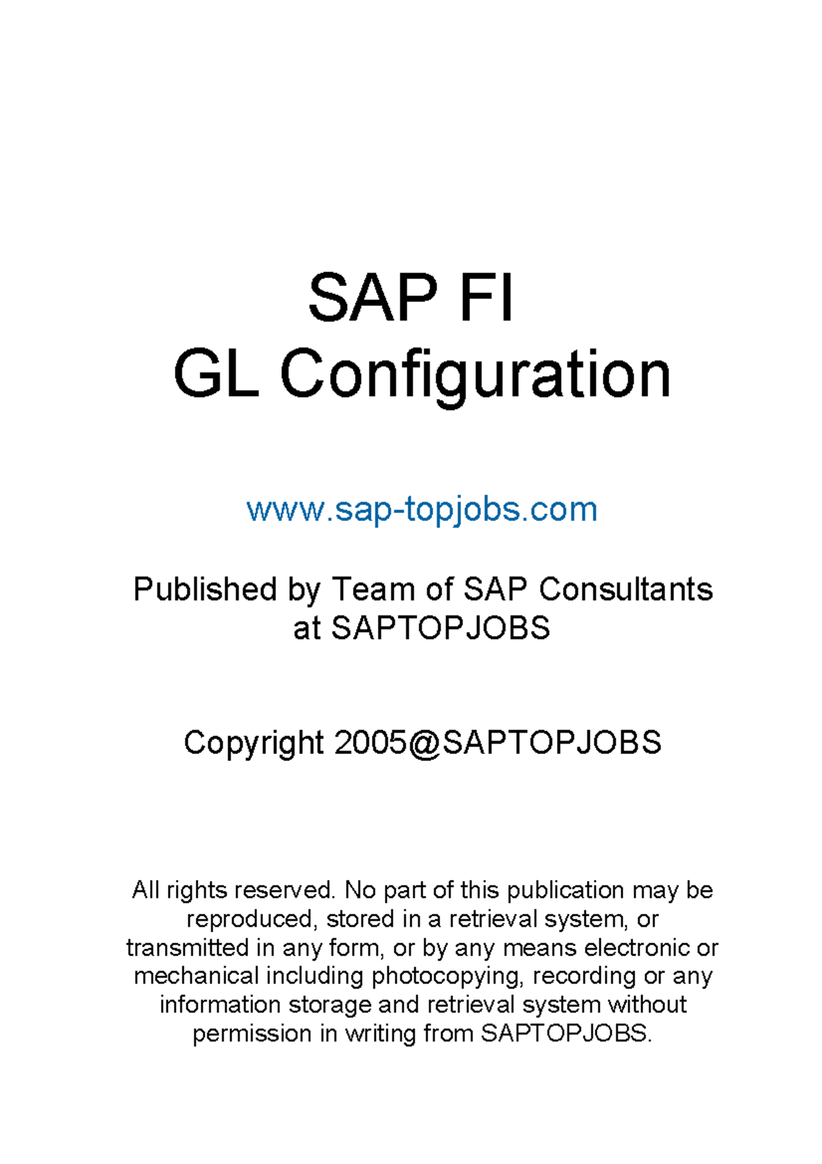 FIconfiguration - FI Configuration - SAP FI GL Configuration sap ...