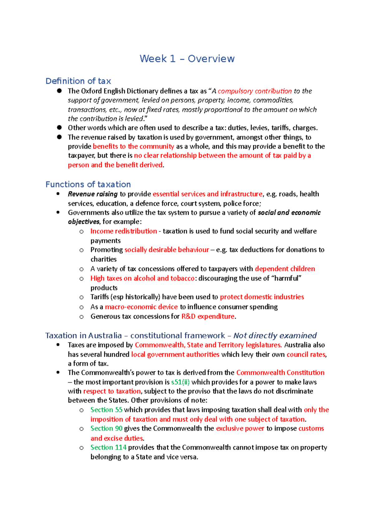 01 Overview Week 1 Lecture Notes - BUSN3014 - ANU - Studocu