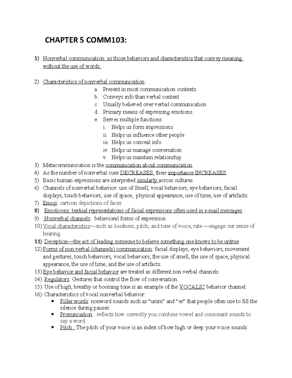 Chapter 5 COMM103 - Lecture notes 5 - COMM 103 - SDSU - Studocu