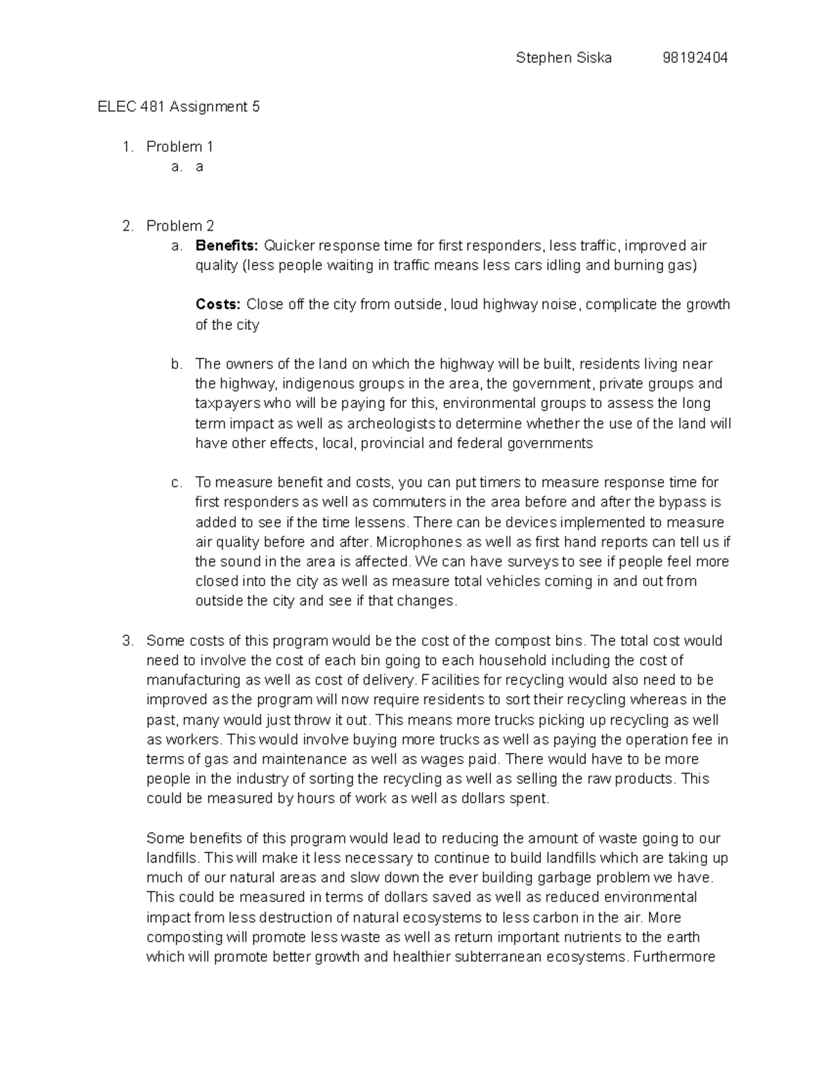 ELEC 481 Assignment 5 - elec 481 assingment 5 - ELEC 481 Assignment 5 1 ...