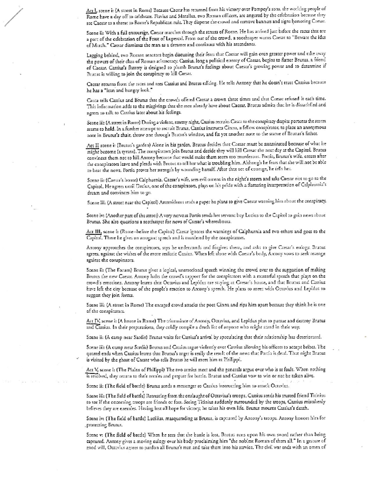 JC summary and study quide - Studocu