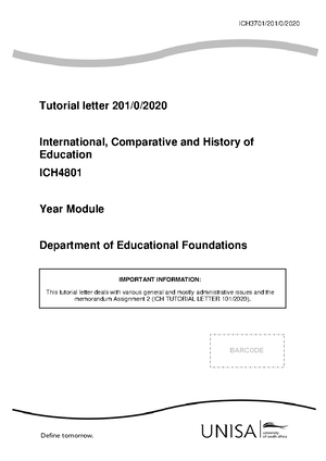 Hredu 82 2022 TL 101 - tutorial work - HREDU82/101/0/ Tutorial letter ...