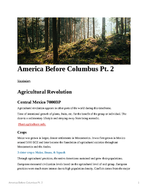 Chapter 1 Book (exam 1) - America Before Columbus Who are the Indians ...