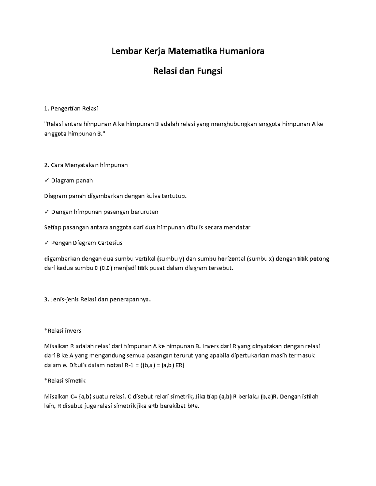 Stud.2 Mathum-Relasi dan Fungsi - Lembar Kerja Matematika Humaniora ...