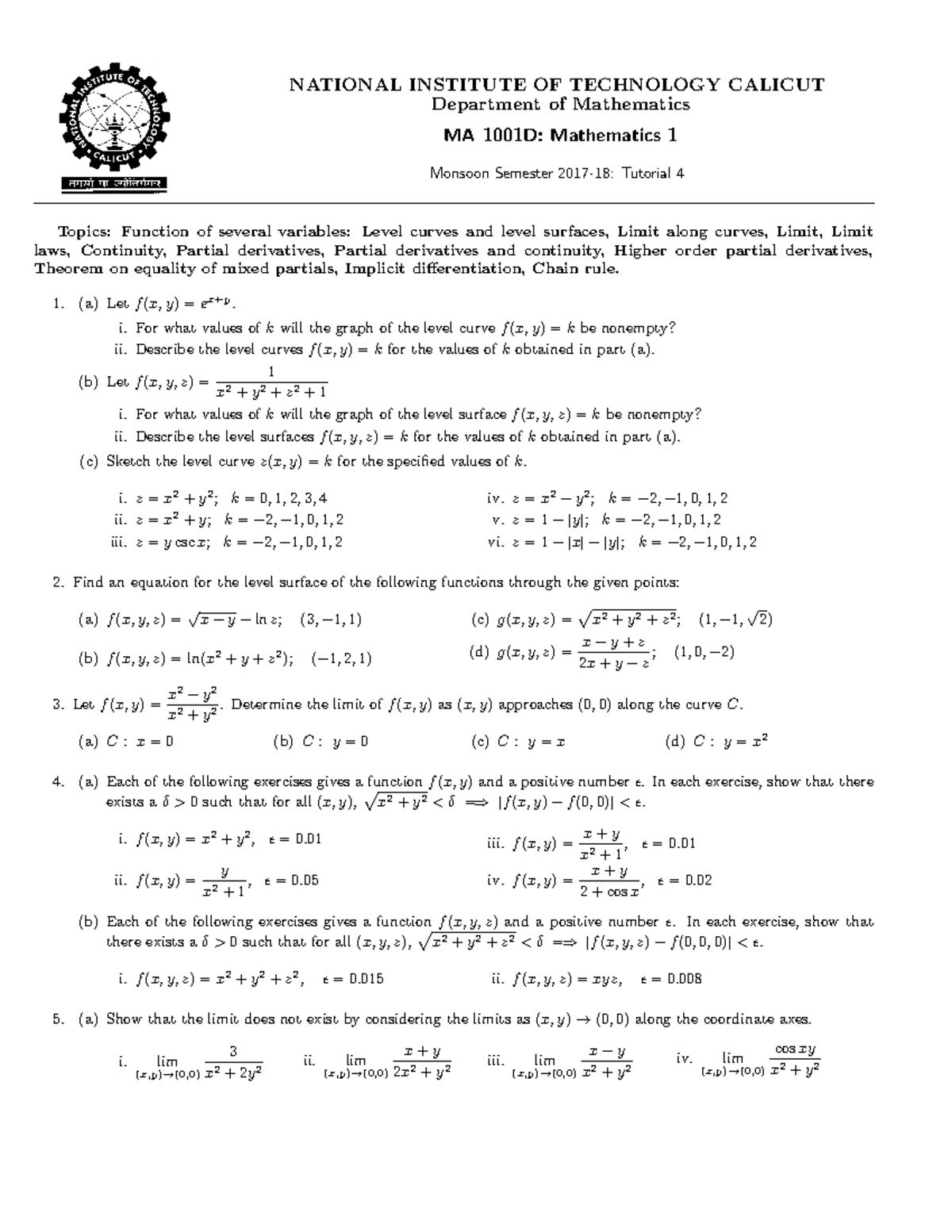 Maths Tutorial 4 - Engineering mathematics is a branch of applied ...