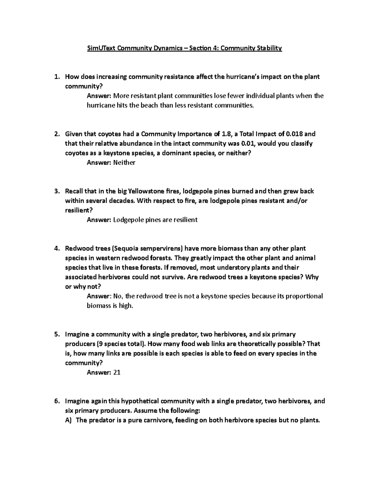 Sim UText Community Dynamics – Section 4 Community Stability - SimUText ...