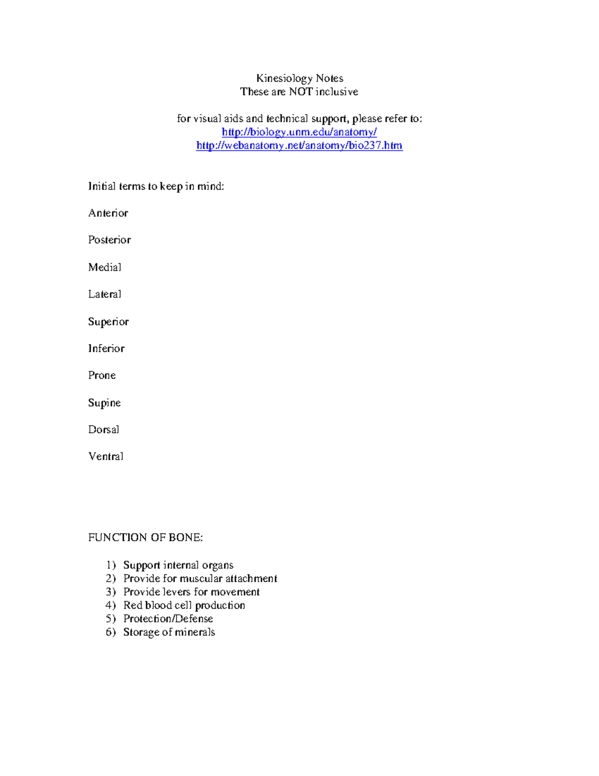 Kinesiology Notes 1 - John Smith’s case highlights the importance of a ...