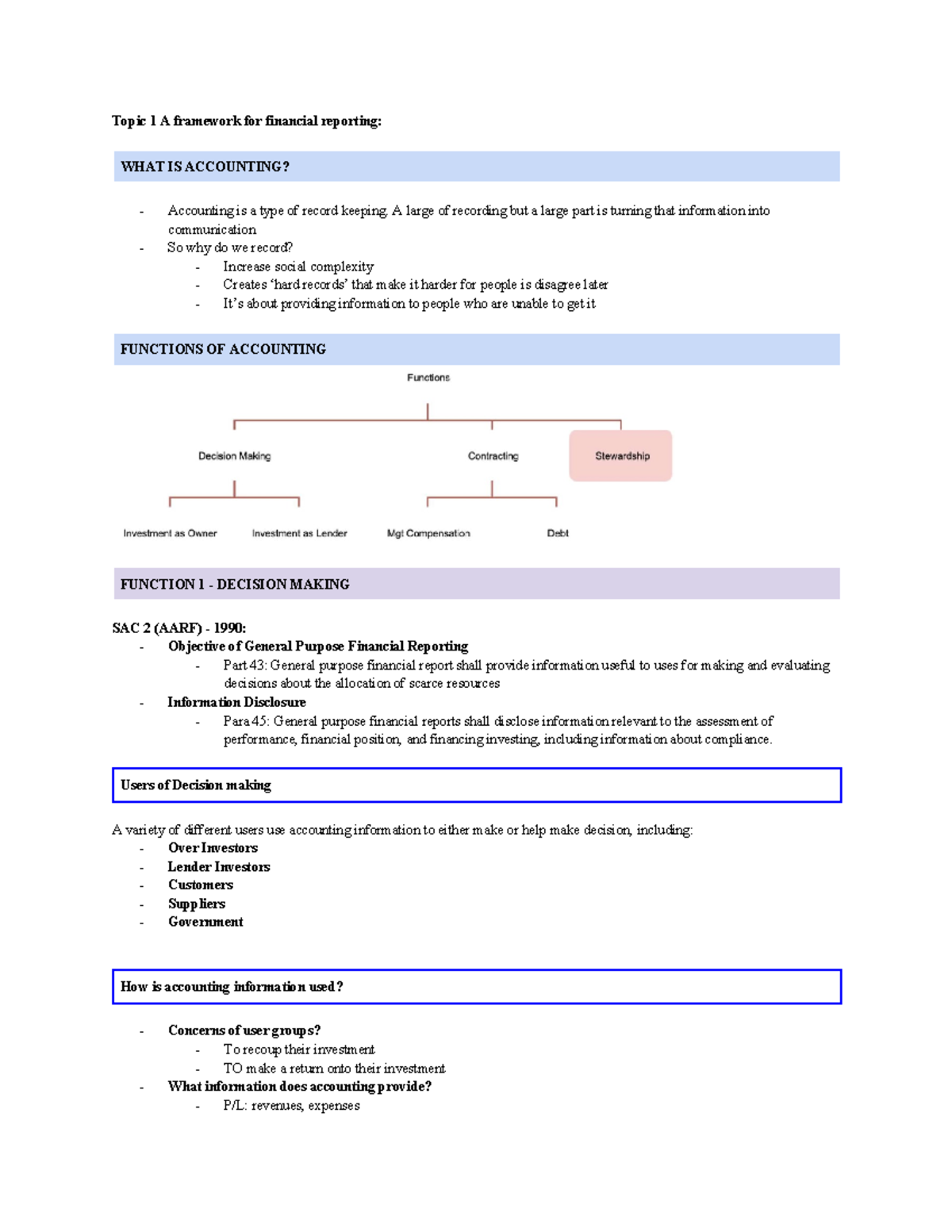 22420 ASR - Exceptional notes - Topic 1 A framework for financial ...