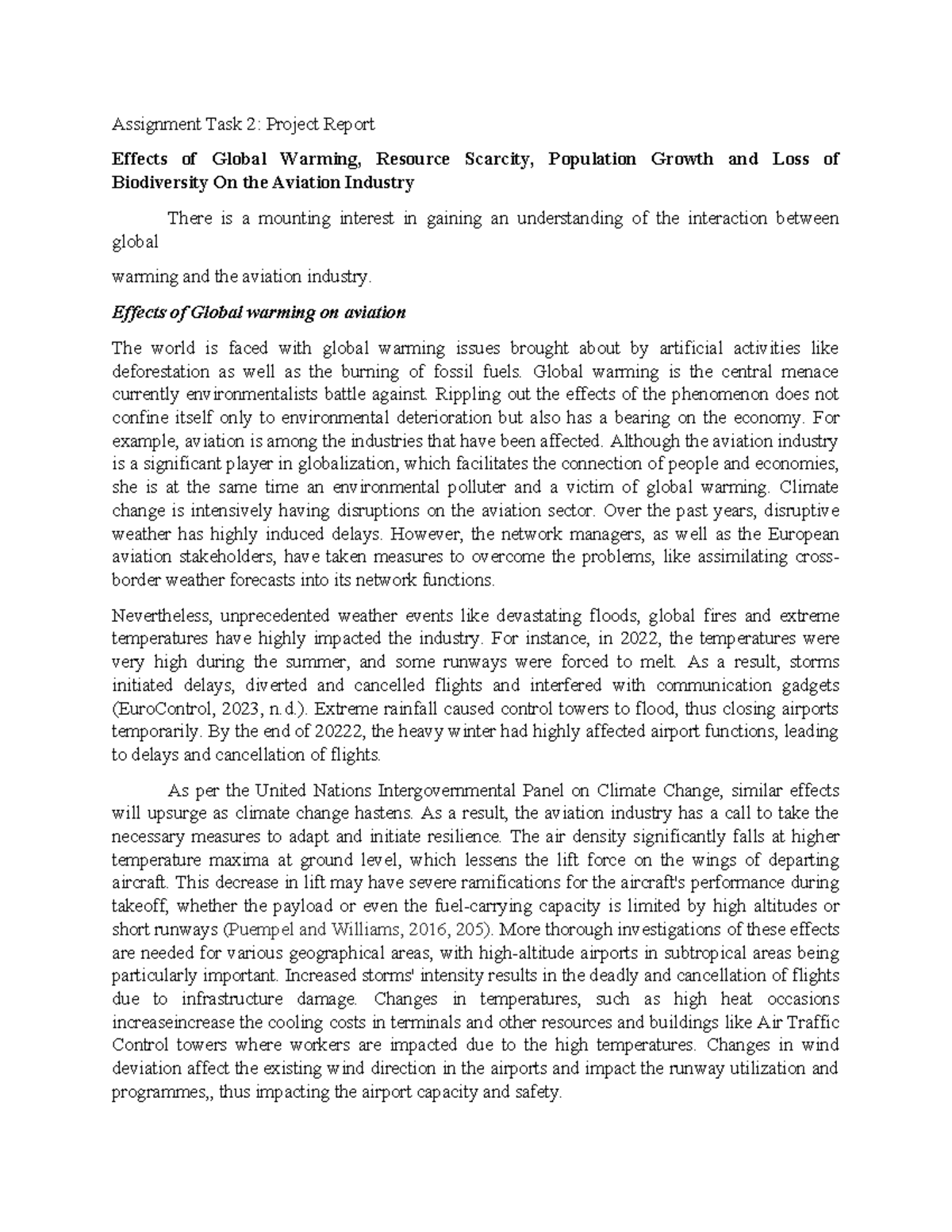 Assignment Task 2 - course evaluation - Assignment Task 2: Project ...