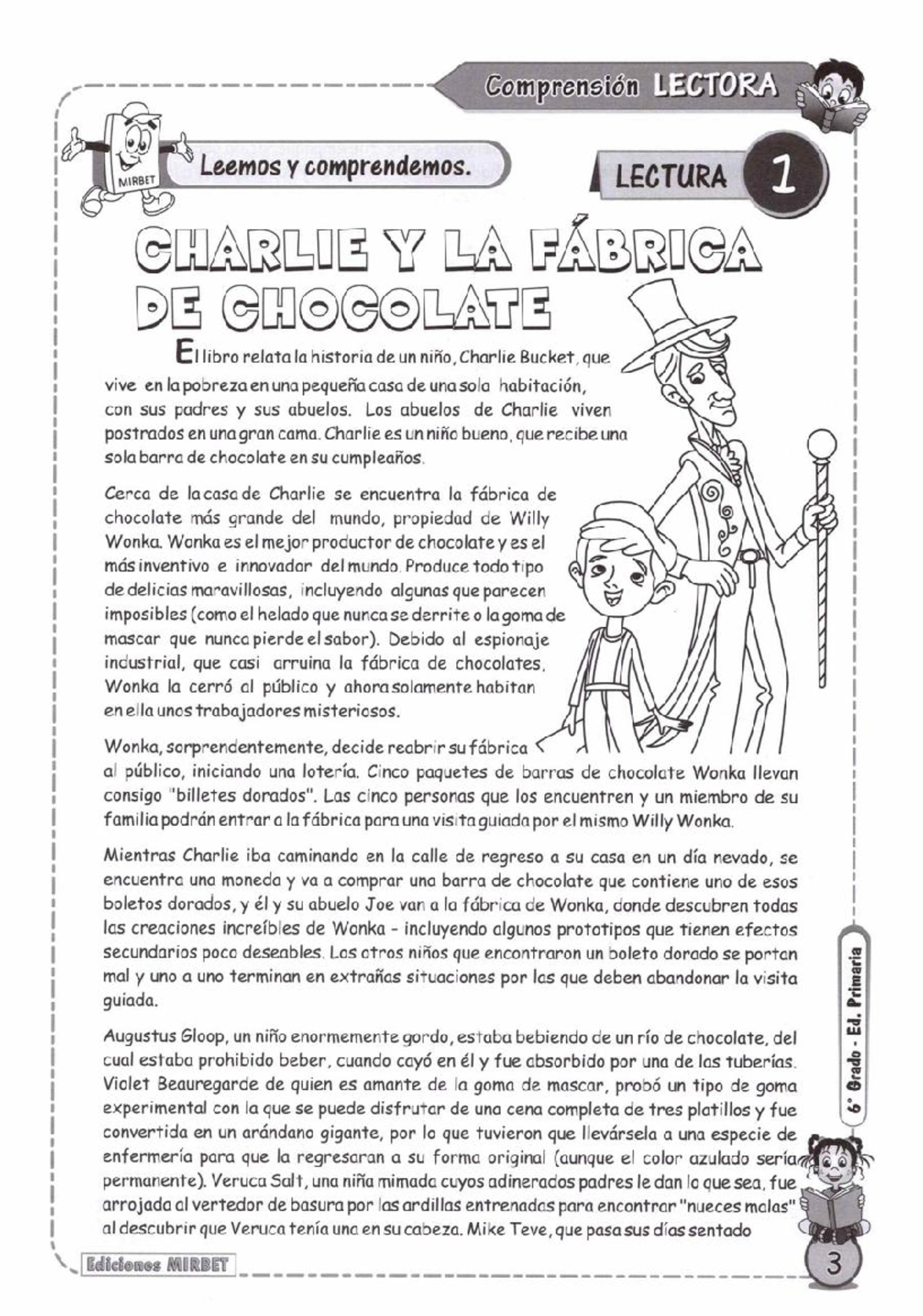 6°+ Comprension+ Lectora - Comprensión LECTORA Leemos y comprendemos ...