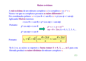 Aula 3 complexos exponencial - A exponencial A função exponencial ...