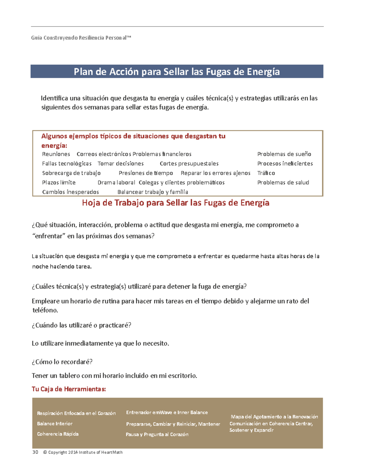 S06.s1 Resiliencia - Guía Construyendo Resiliencia Personal™ Plan de ...