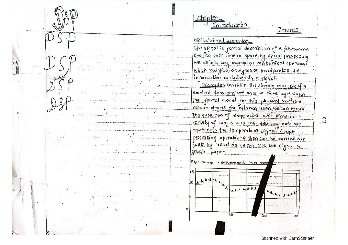 Dsp Student Note - asdfads - chapler Introduction 7marks PSP Digital ...