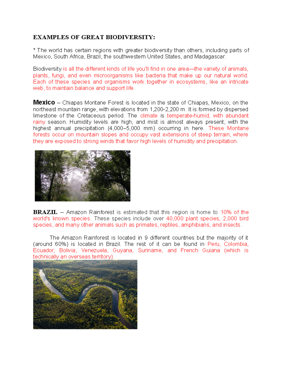 GE 15 Report - Summary Environmental Science - EXAMPLES OF GREAT ...