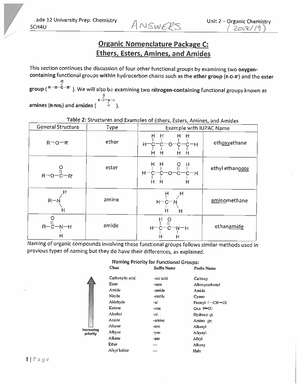 1700766943-SCH4U Exam - GRADE 12 CHEMISTRY, UNIVERSITY PREPARATION ...