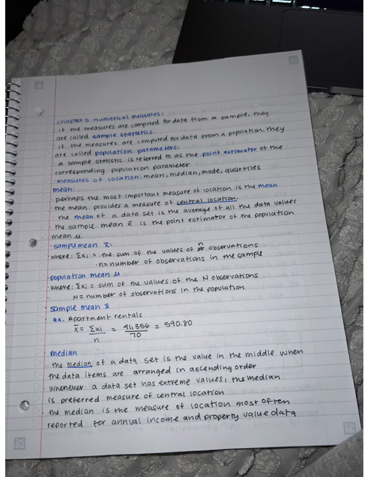 9mathch 3 - Yang Wang chapter 3 notes - MATH 250 - Studocu