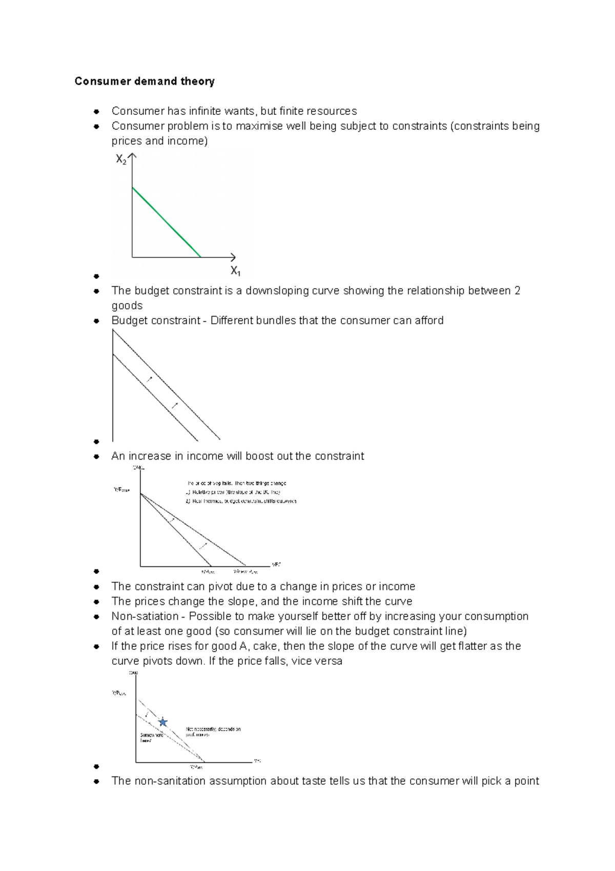 Consumer demand theory - If the price falls, vice versa The assumption ...