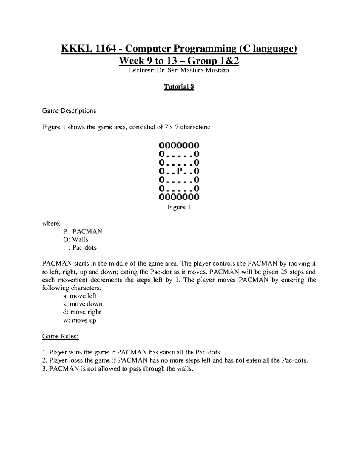 Tutorial 8 - Group 1 & 2 - KKKL 1164 - Computer Programming (C language ...