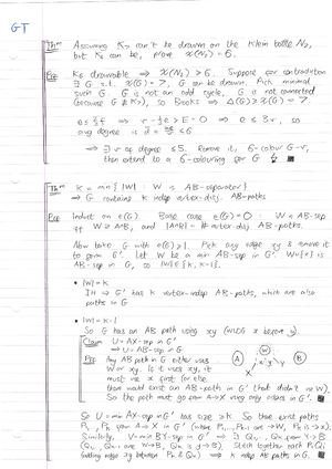 Graph Theory - Maths Tripos (II) - Studocu
