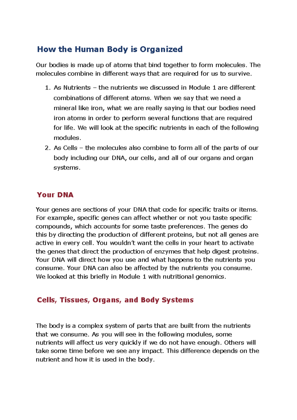 Body Systems For Bio 102 Summary How The Human Body Is Organized Our body-systems-for-bio-102-summary-how-the-human-body-is-organized-our