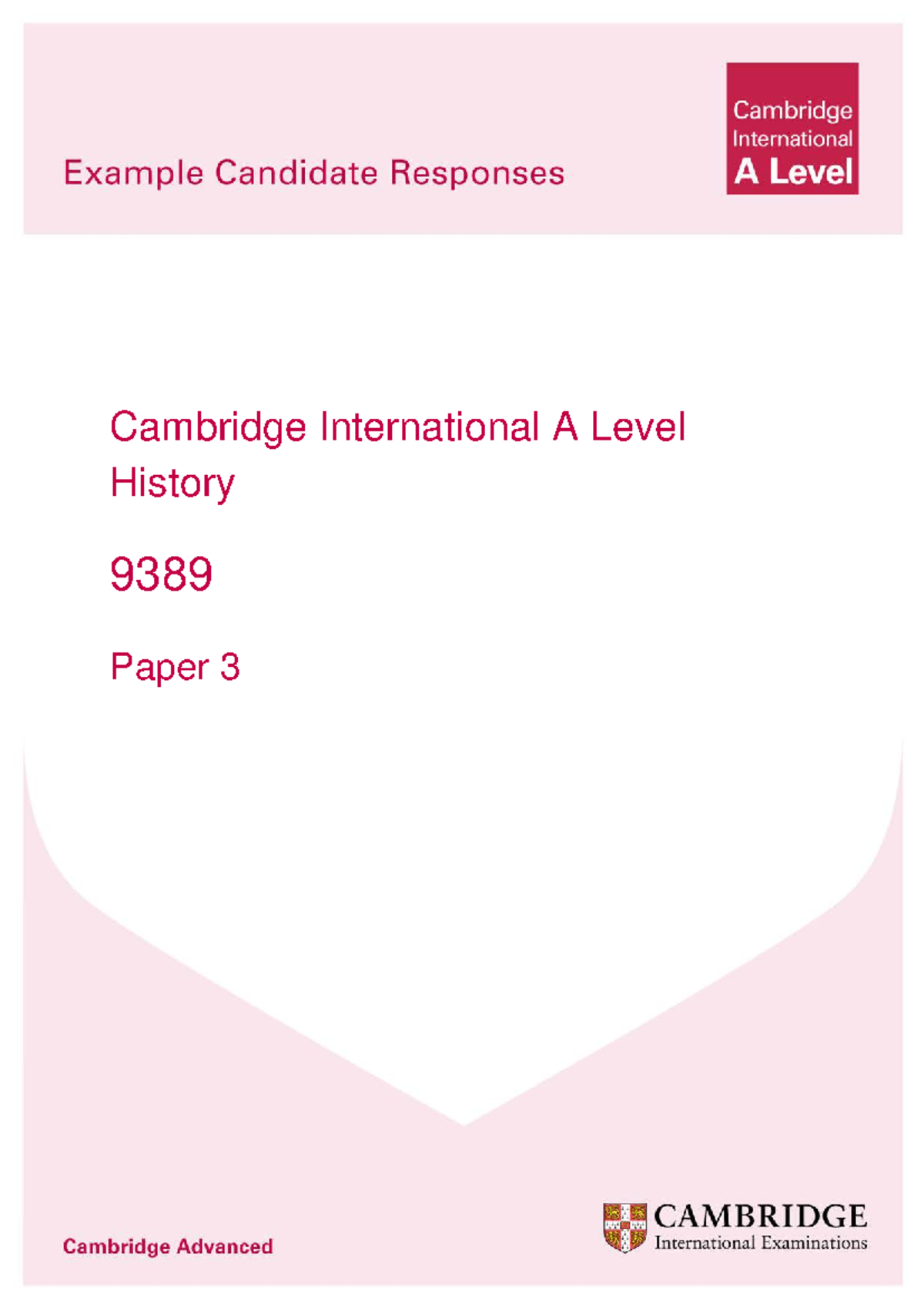 Example Candidate Response 9389 - Cambridge International A Level ...