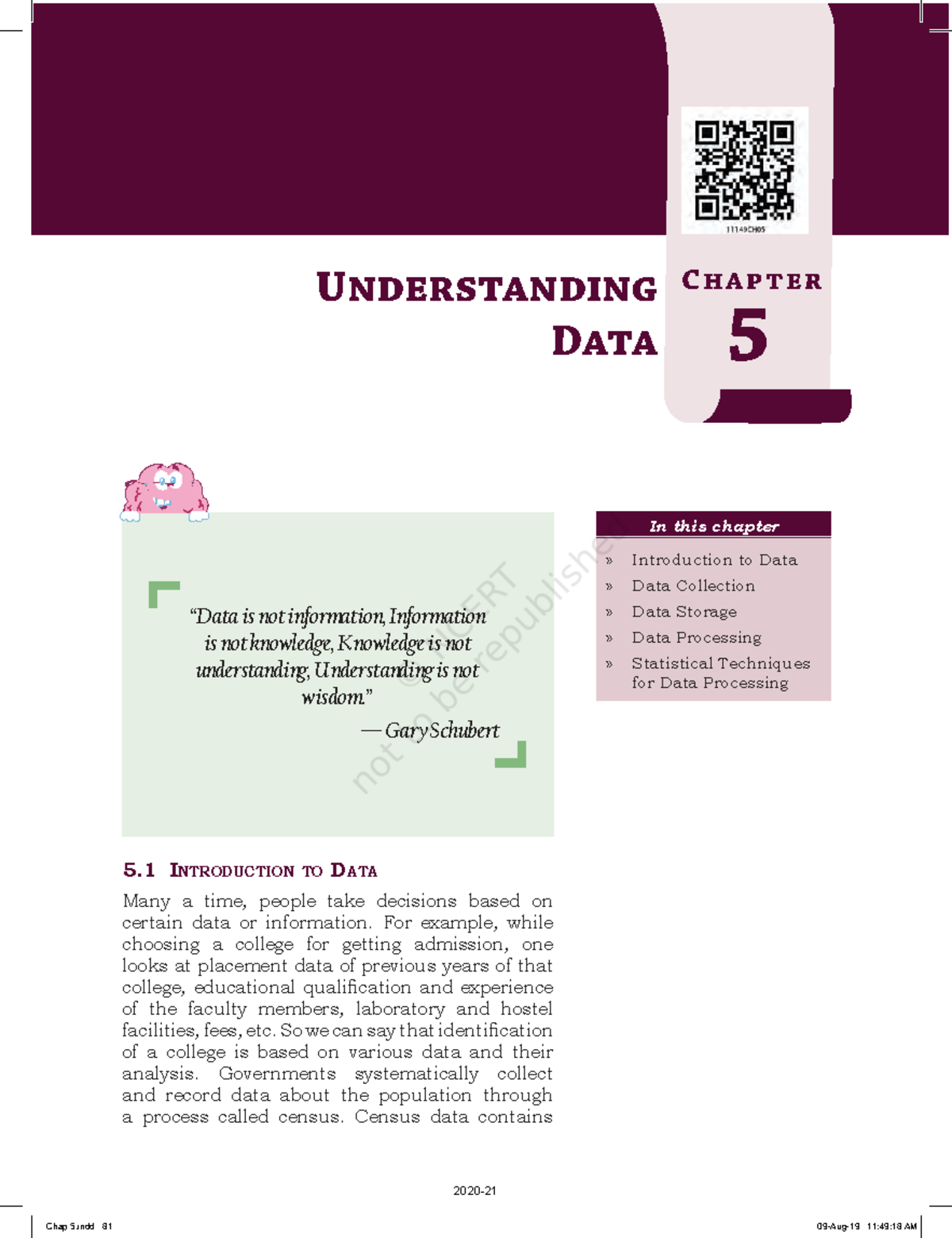 Chapter 05 Understanding Data - 5 IntroductIon to data Many a time, people take decisions based ...