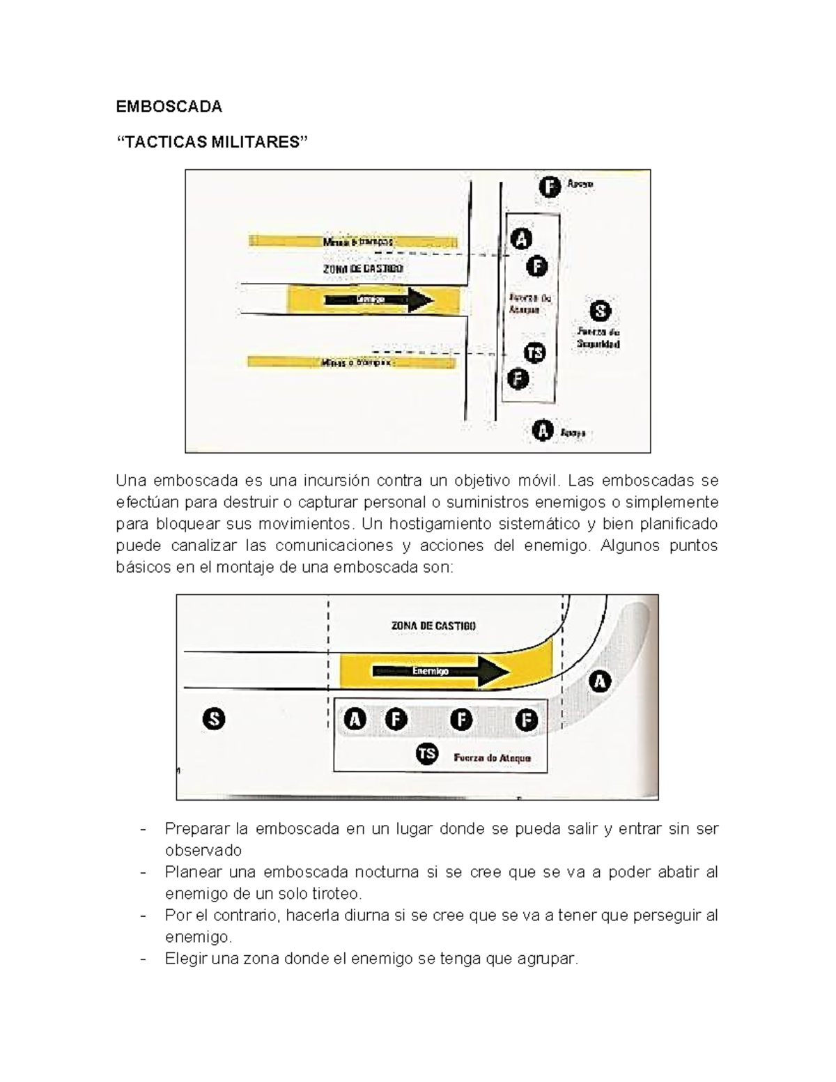 157127084-Emboscada - emboascada - EMBOSCADA “TACTICAS MILITARES” Una ...
