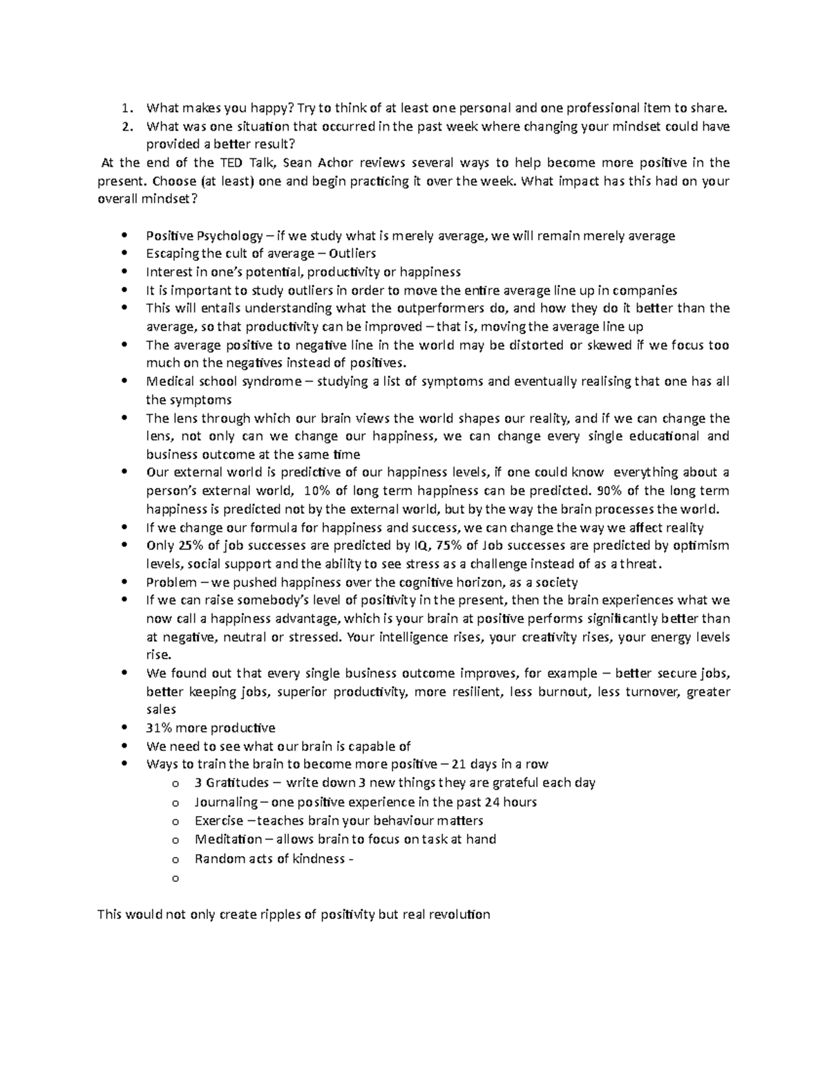 Introduction to Psychology : Psychology of Happiness - What makes you ...