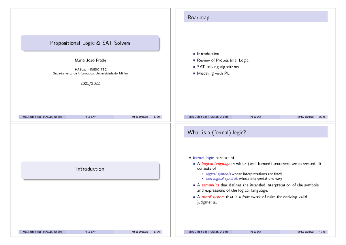 PL+SAT-handout teorica - Propositional Logic & SAT Solvers Maria Jo ̃ao ...