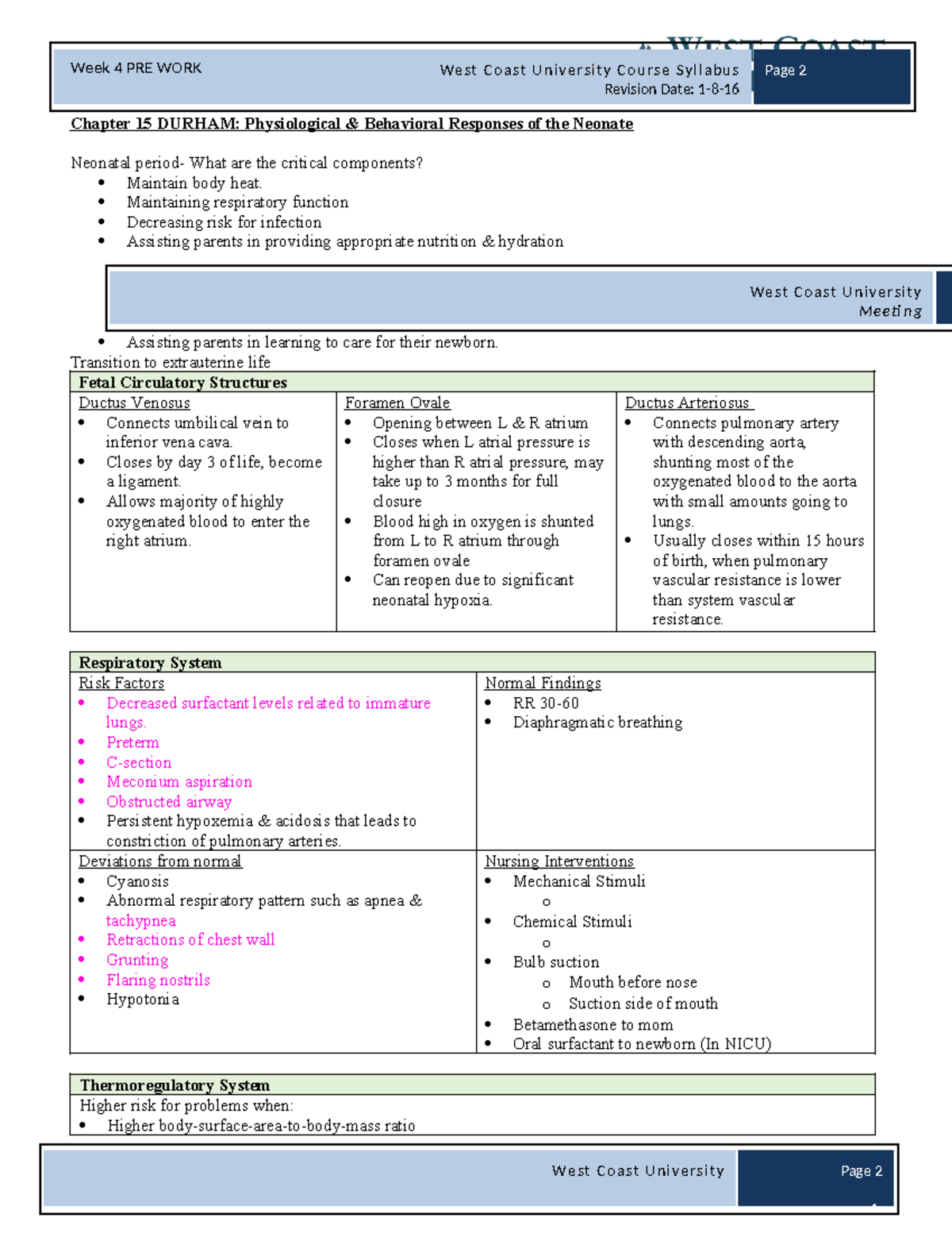 Week 4 Pre Work - Week 4 prework - We st C o a st U n iv e r si t y Co ...