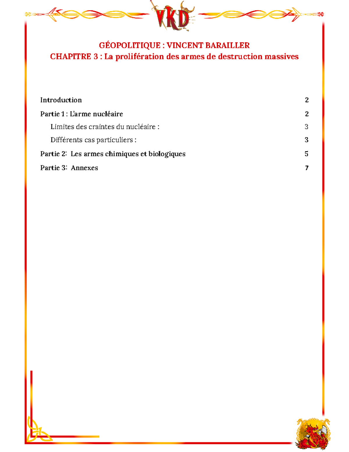 La prolifération des armes de destructions massives - GÉOPOLITIQUE ...