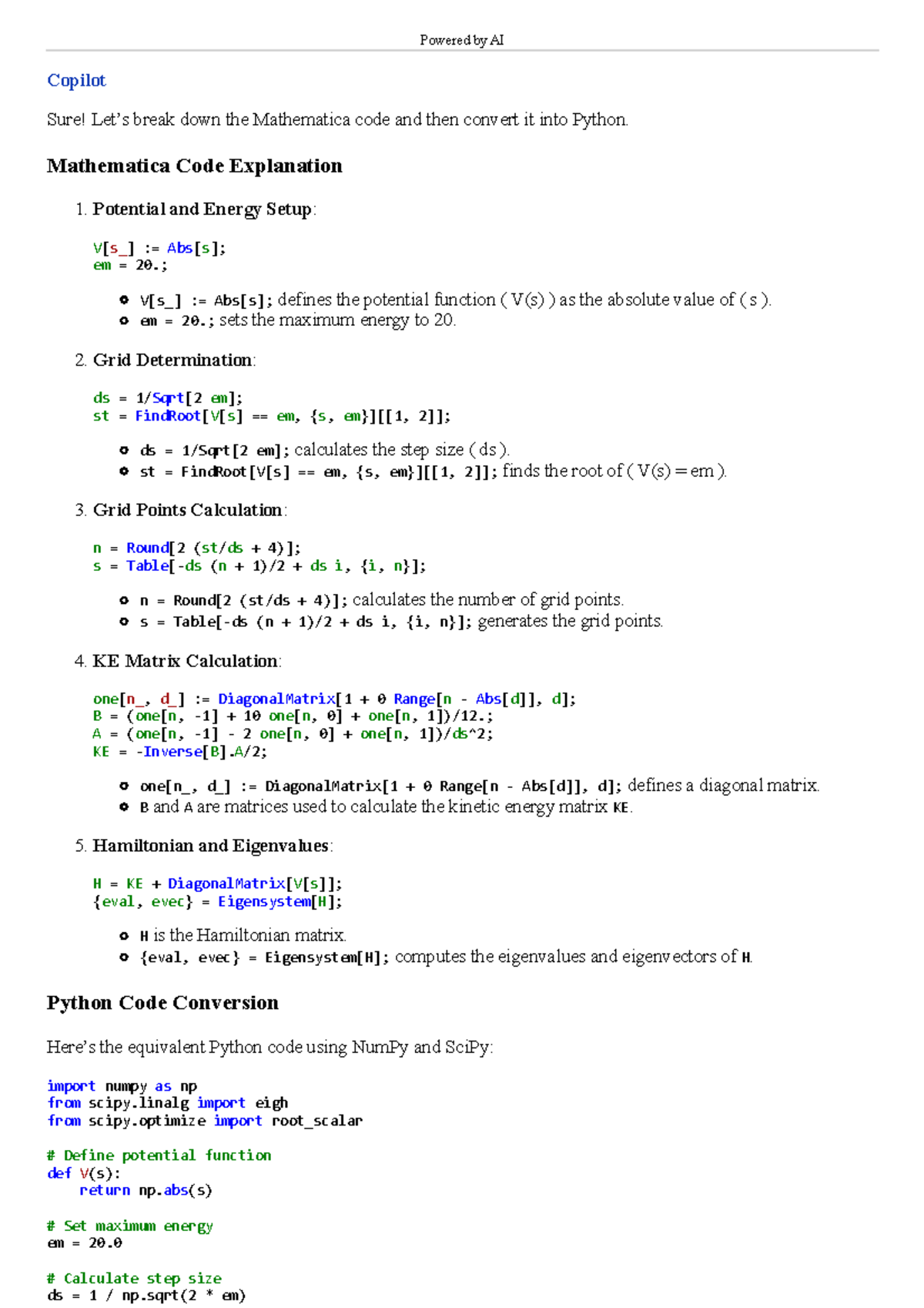 Discover-chat2 - xvxv - Powered by AI Copilot Sure! Let’s break down the Mathematica code and ...
