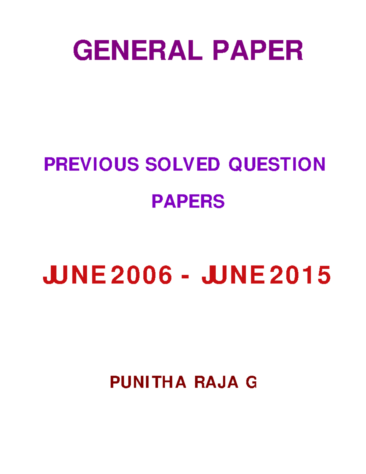 All Net First Papers - GENERAL PAPER PREVIOUS SOLVED QUESTION PAPERS ...