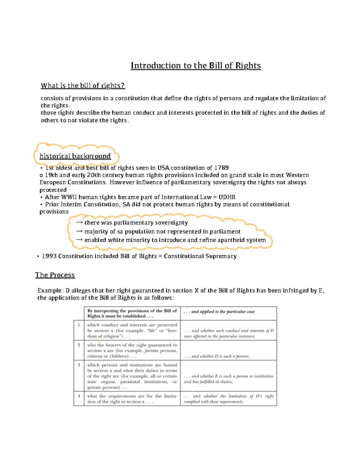 Chapter 13 - study notes - co Coot Introduction to the Bill of Rights ...