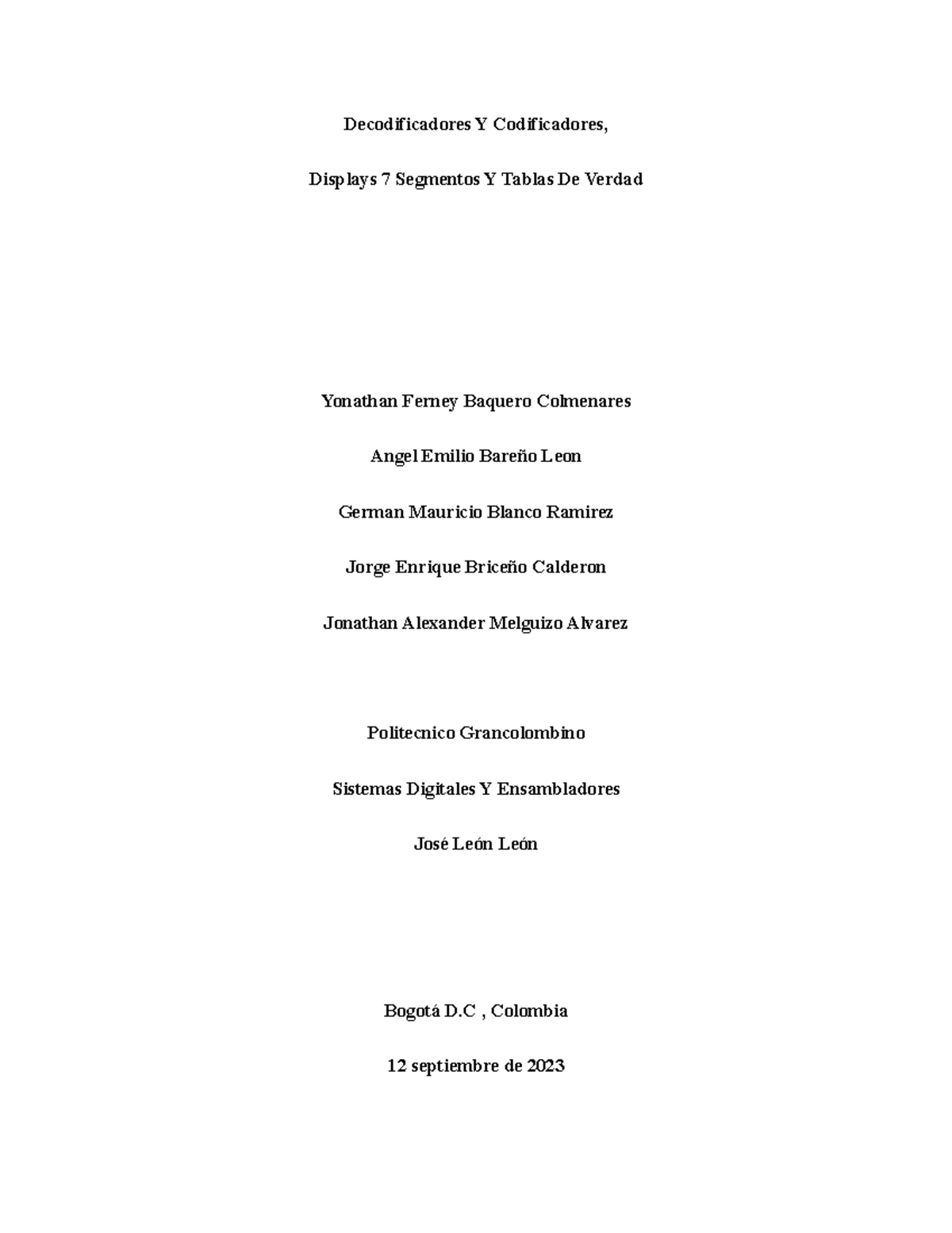 Decodificadores Y Codificadores - Decodificadores Y Codificadores ...