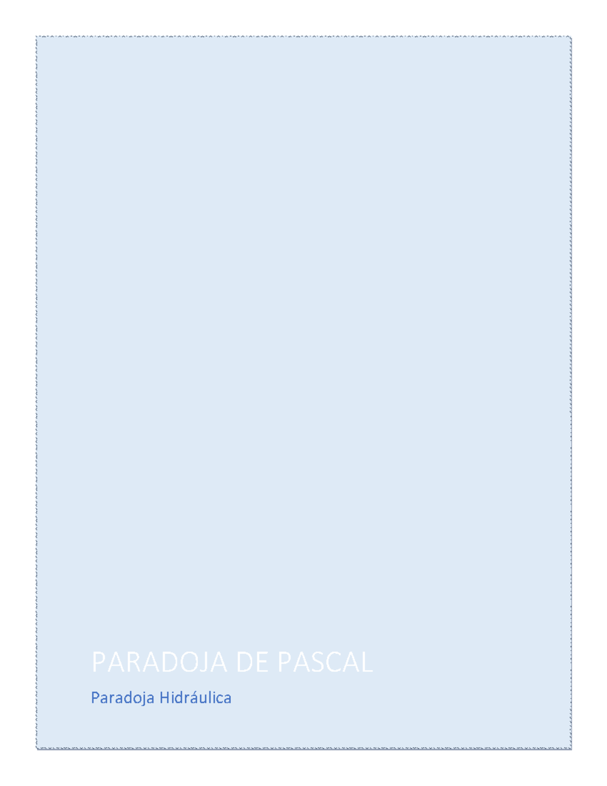 Investigacion Paradoja DE Pascal - PARADOJA DE PASCAL Paradoja ...