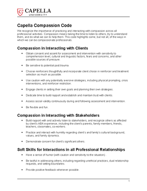 Indirect Assessment - Indirect Assessment Christopher Walker Capella ...