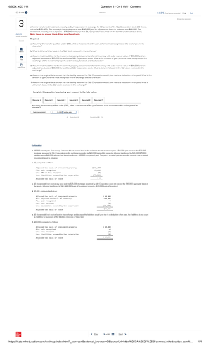 Question 6 - Ch 8 HW - Connect - eBook ⊕ Hint Print p References 6 0 /0 ...
