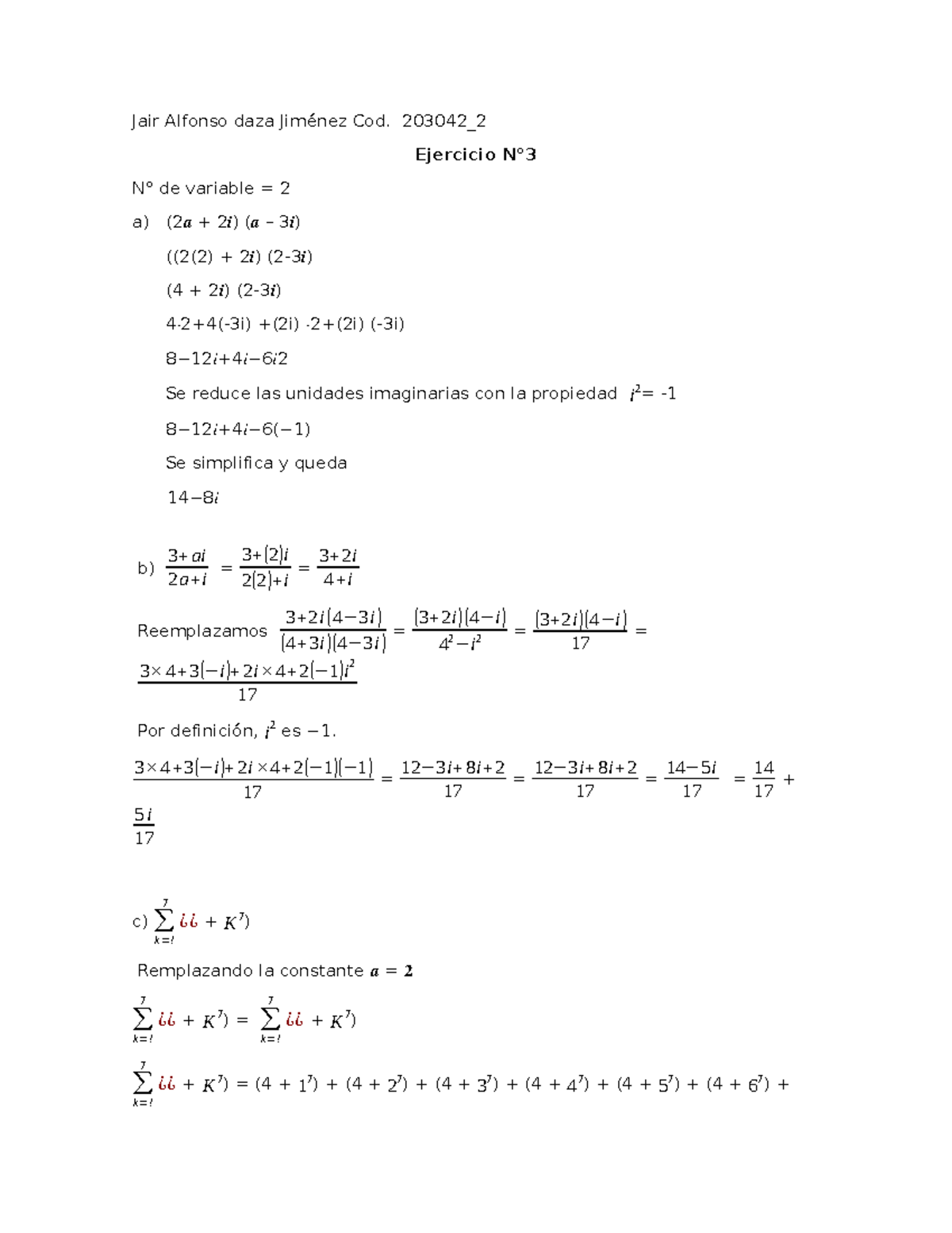 Ejercicios 3 y 4 - ejercicio resueltos de la guia 1 - Jair Alfonso daza ...
