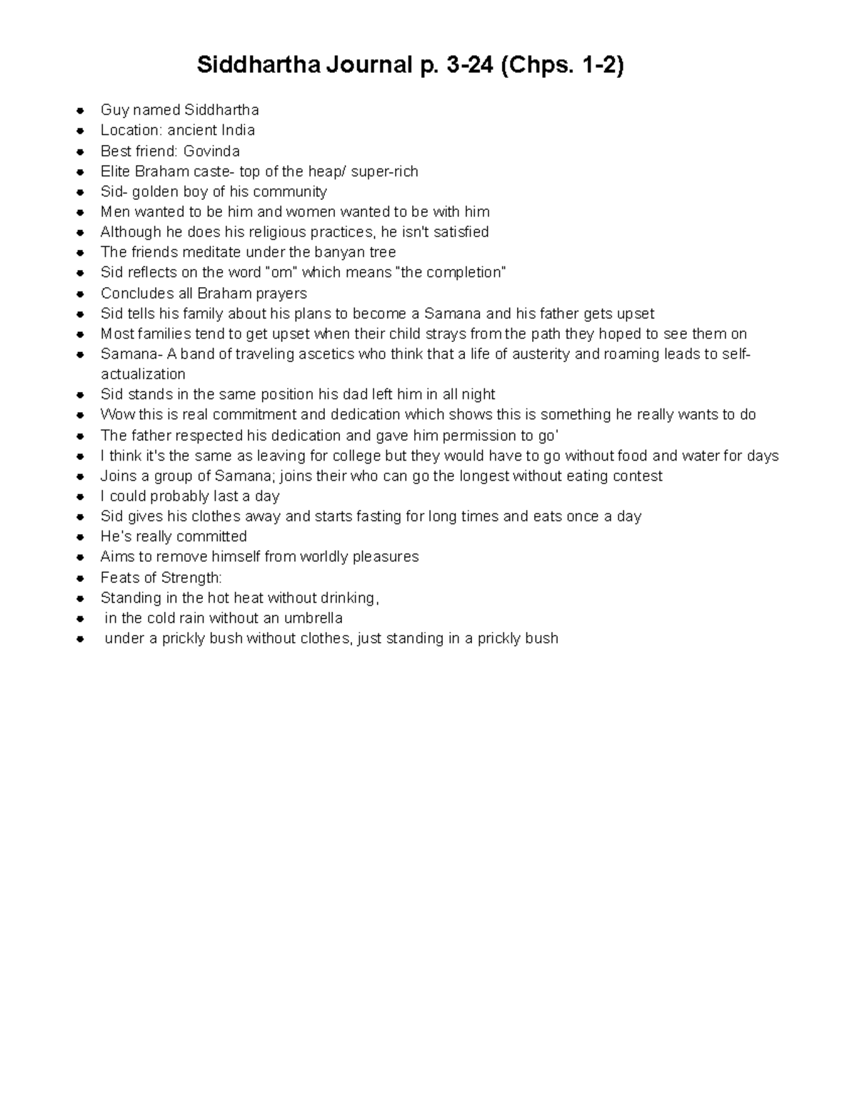 Siddhartha Journal p. 3-24 (Chps. 1-2) - Siddhartha Journal p. 3-24 ...