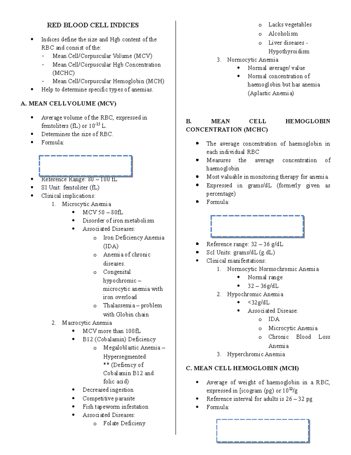 6 RED- Blood-CELL- Indices - RED BLOOD CELL INDICES Indices define the ...