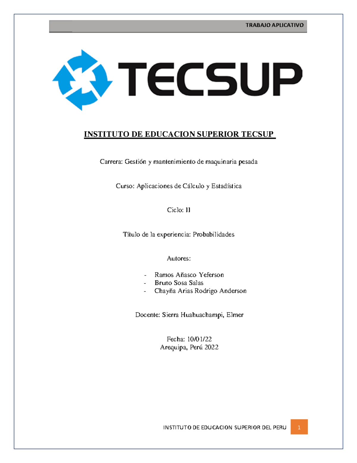 Trabajo-aplicativo-aplicaciones-de-calculo compress - INSTITUTO DE EDUCACION SUPERIOR TECSUP ...